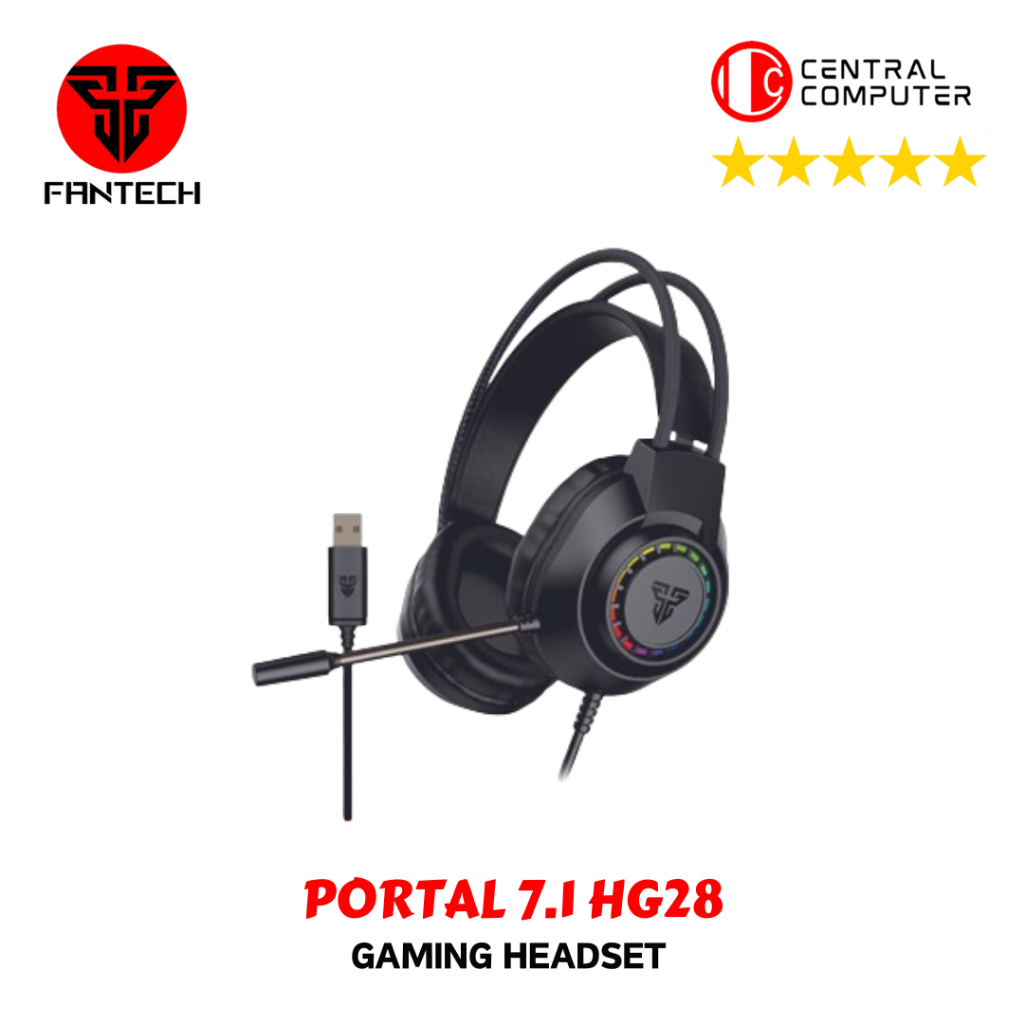 Jual Fantech PORTAL 7.1 HG28 USB Headset Gaming RGB - HG28 | Shopee ...