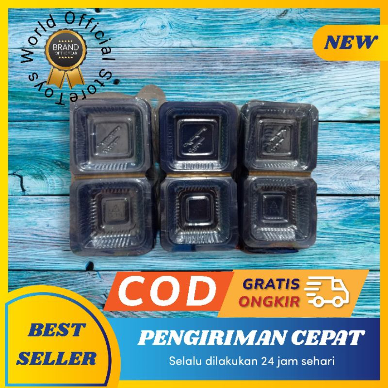 Jual Box mika plastik isi 100pcs box mika plastik bening kue ukuran 7c ...