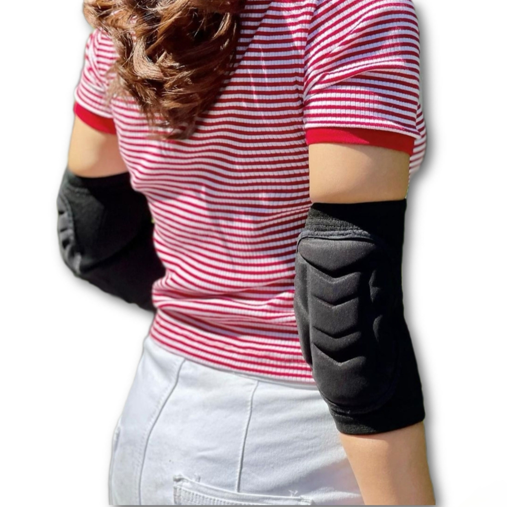 Jual Elbow Pads Deker Kiper Busa Empuk Tebal Hitam Polos Original Avo ...