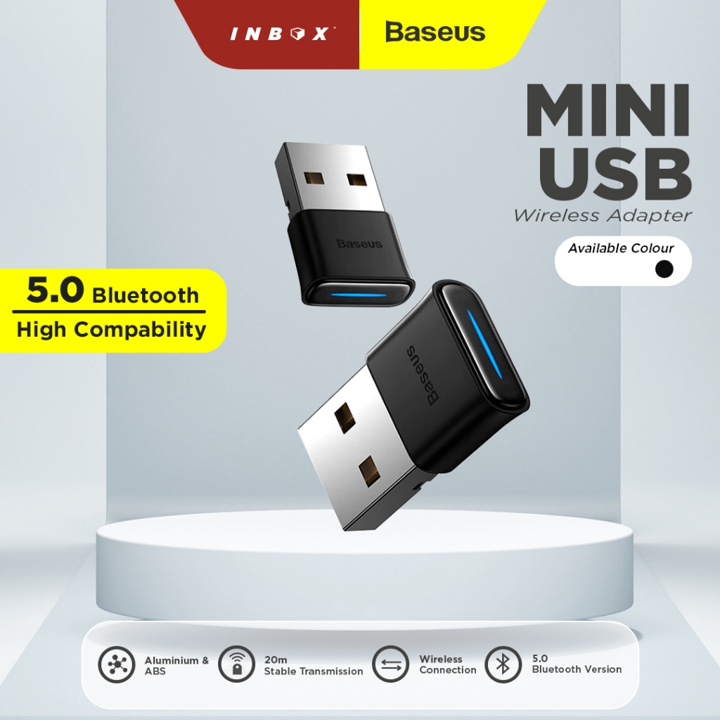 Jual Baseus Mini Usb BA04 Bluetooth Dongle Wireless Adapter V5.0 ...
