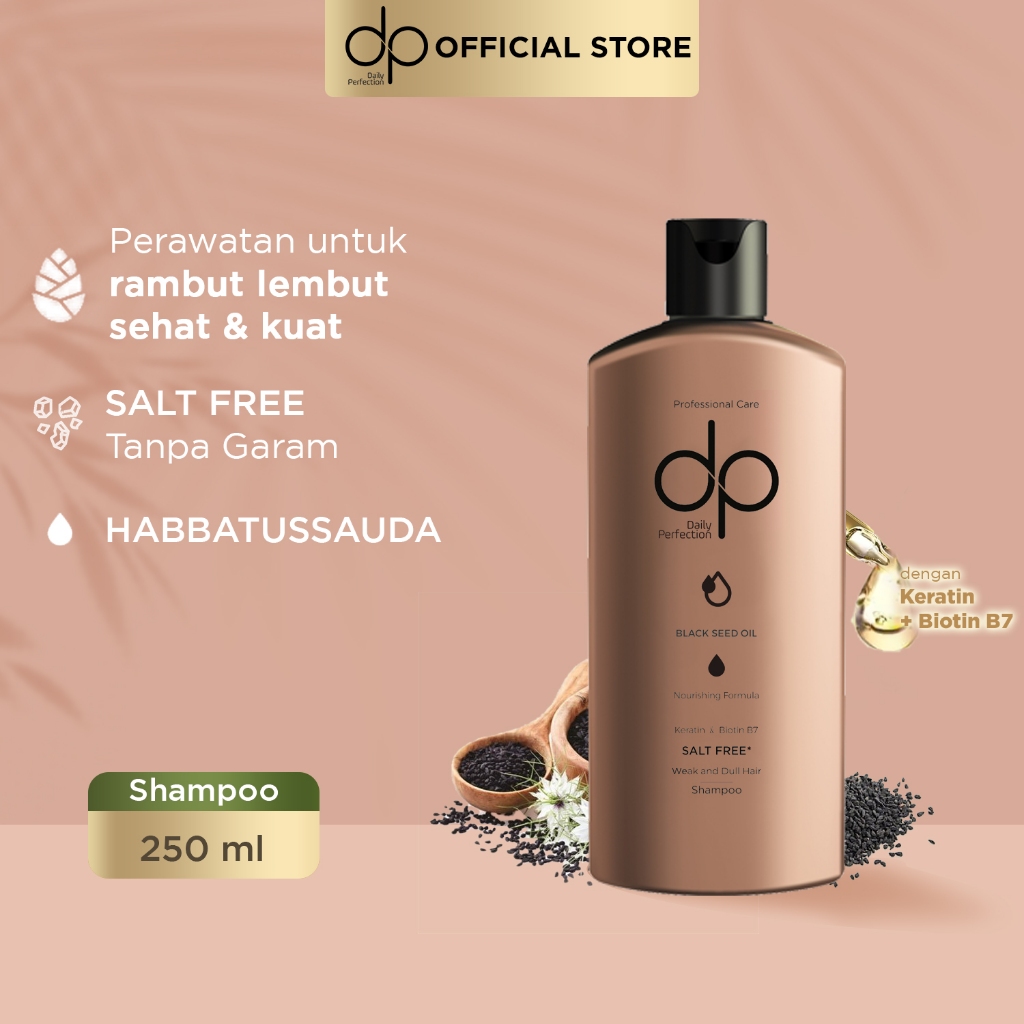 Jual DP Daily Perfection Shampoo Habbatussauda Nourishing Formula 250 ml - Salt Free Shampo ...