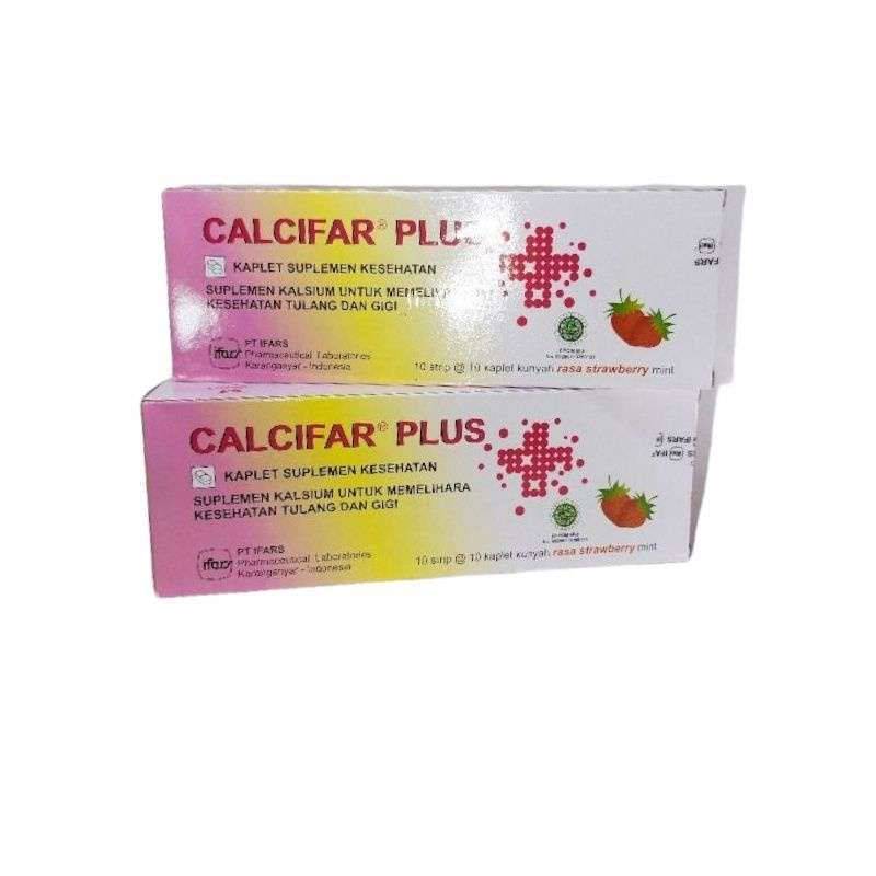 Jual Calcifar Plus Dus Isi 100 Kaplet - Suplemen Kalsium & Vitamin D3 ...