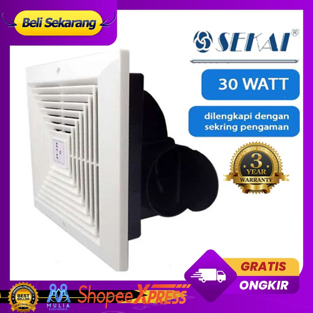 Jual SEKAI MVF-893 Ceiling Exhaust/Heksos Fan Plafon Sekai MVF-893 ... Jual SEKAI MVF-893 Ceiling Exhaust/Heksos Fan Plafon Sekai MVF-893 ...