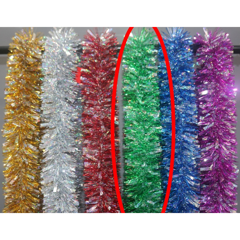 Jual Slinger Natal 2 Meter Hijau Salju Hijau Daun Rumbai Dekorasi Pohon ...