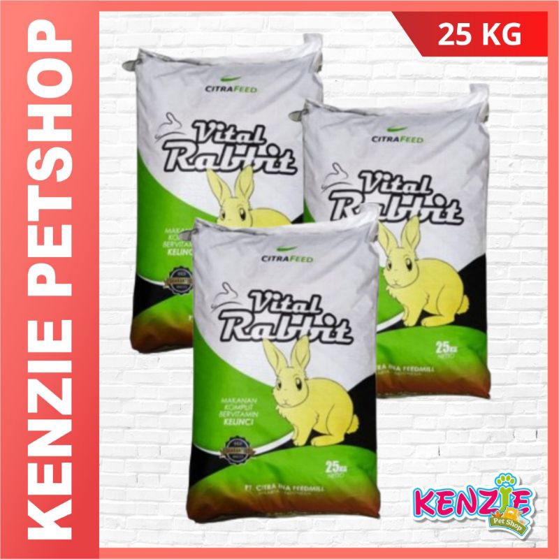 Jual VITAL RABBIT 25KG CITRA FEED FOOD RABBIT-makanan kelinci | Shopee ...