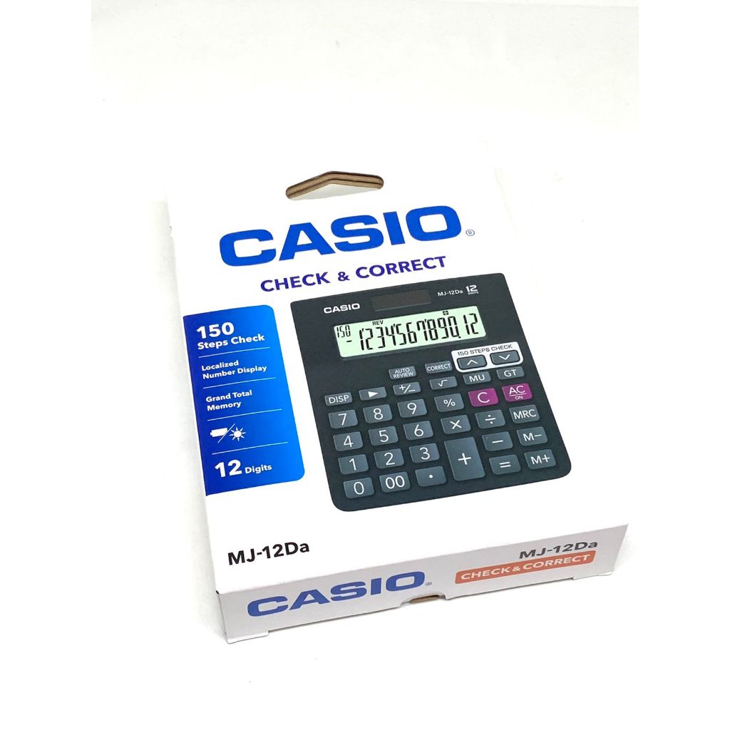 Jual Casio MJ-12Da - Kalkulator Desktop Check Correct MJ 12Da 12 Digit Cek Ulang | Shopee Indonesia