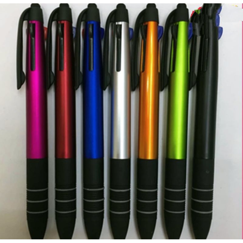 Jual 1 Pcs Pulpen 3 Warna Ballpoint Pena 3in 1 Three Colour | Shopee ...