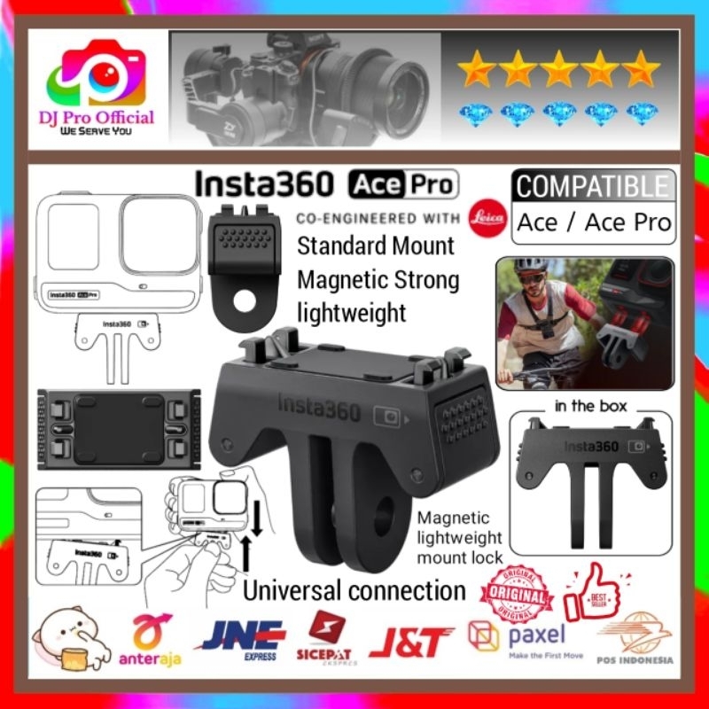 Jual Insta360 Ace Pro 2 Standard Mount Magnetic Strong lightweight Ace ...