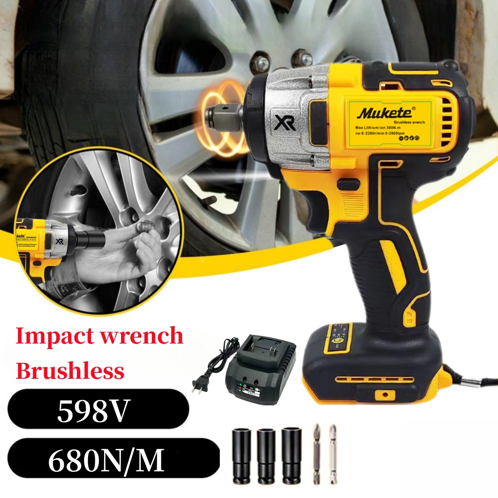 Jual Mukete 298V/398V/598V impact wrench impact cordless impek baterai ...