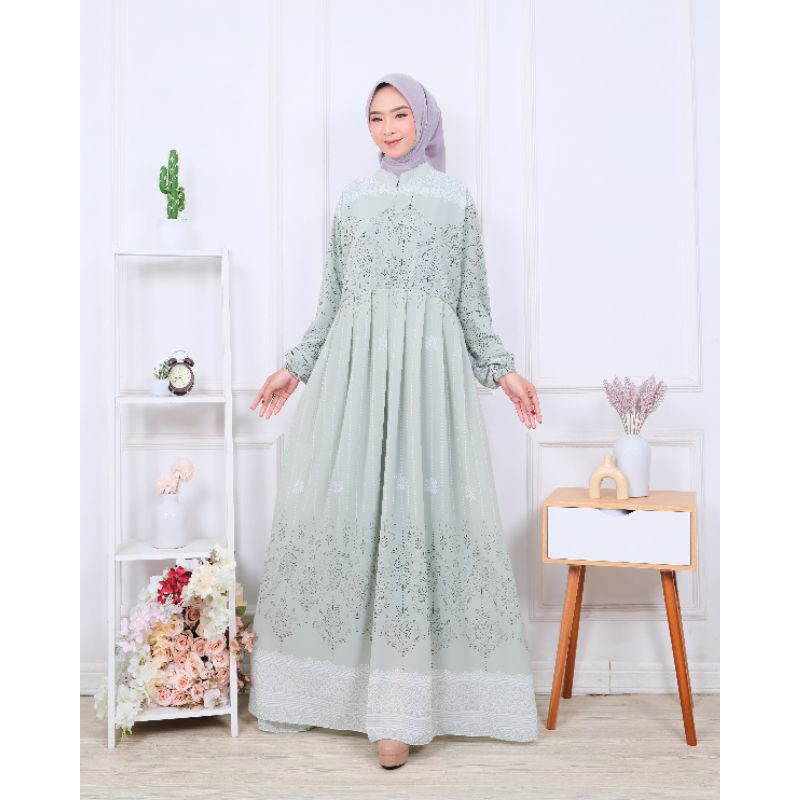 Jual Gamis dewasa ceruty babydoll motif ETNIK | Shopee Indonesia