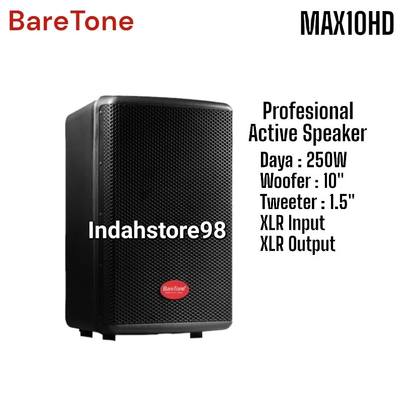 Jual Speaker Aktif 10 Inch Baretone MAX10HD Profesional Sound System ...