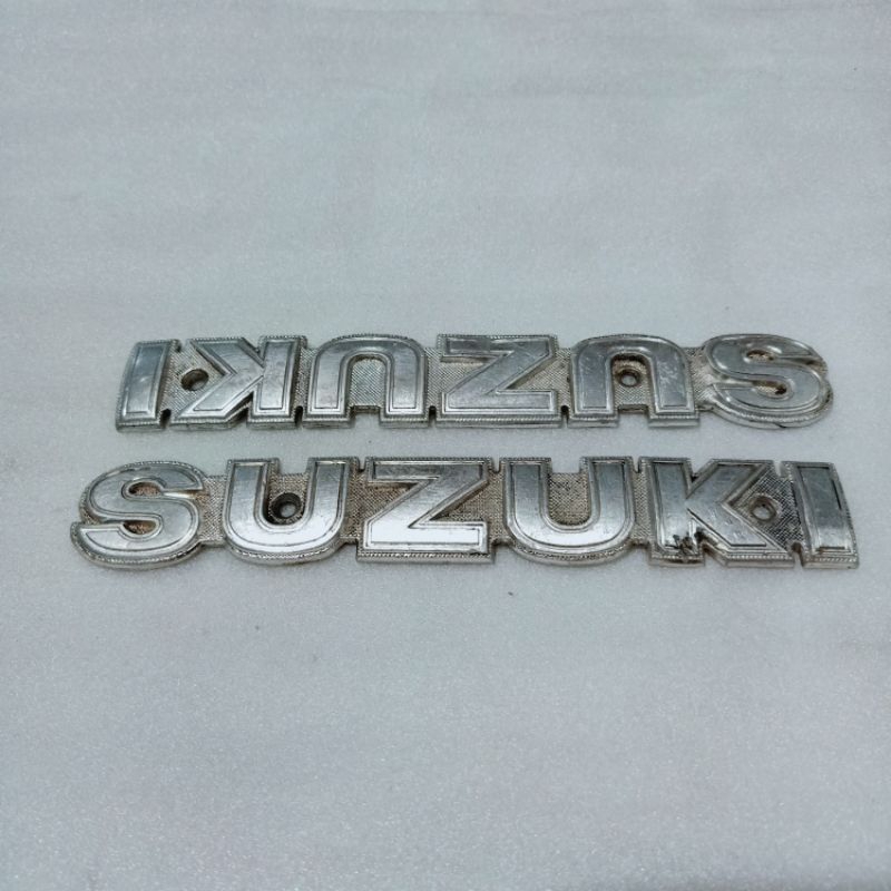Jual Emblem logo tulisan Tanki tangki Suzuki A100 A 100 cepek econos x super katana | Shopee ...