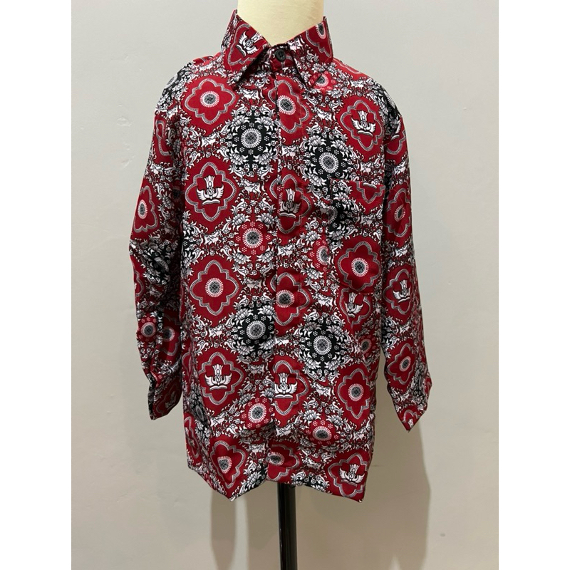 Jual Batik sd tunas harapan merah lengan panjang dan pendek batik sd ...