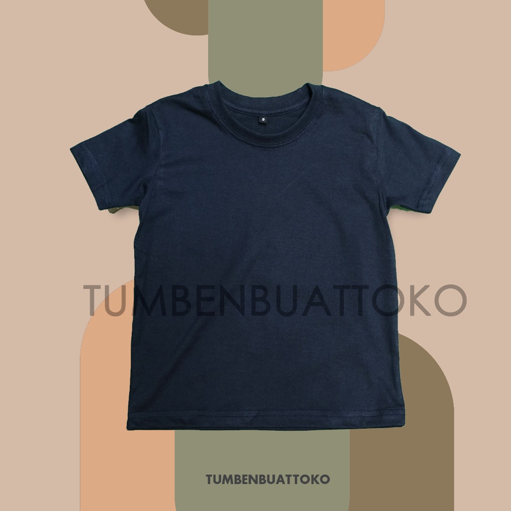 Jual KAOS POLOS ANAK - KAOS ANAK ANAK - BASIC TEES - KAOS NAVY ANAK | Shopee Indonesia