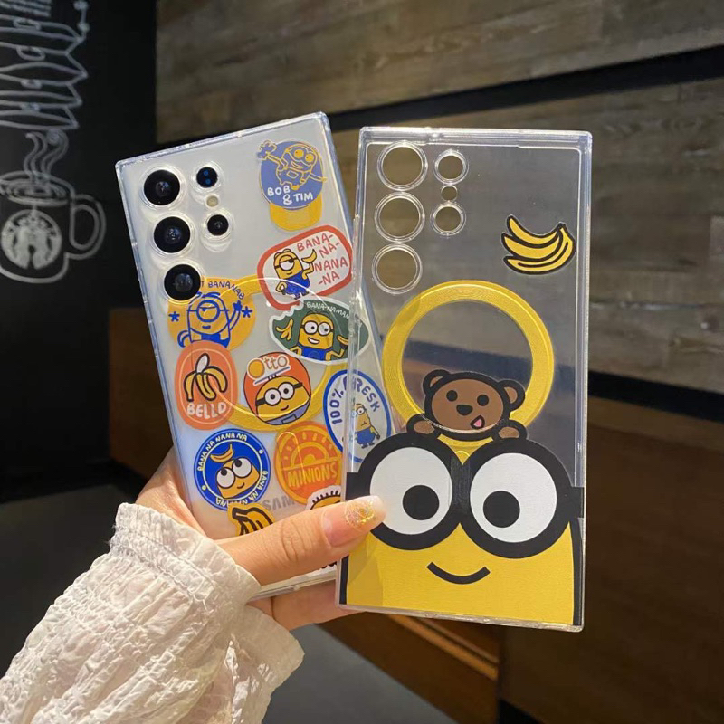 Jual NEW Cute Magnetic Case Minion Minions Kevin Stuart Gru Yellow Eye ...