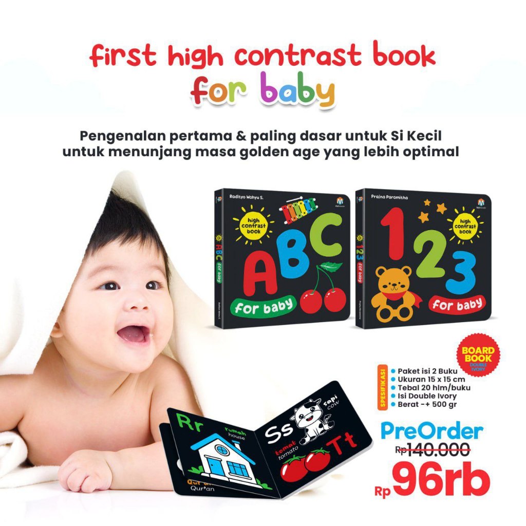 Jual 100 kata pertamaku buku anak 1 tahun boardbook my first words book ...