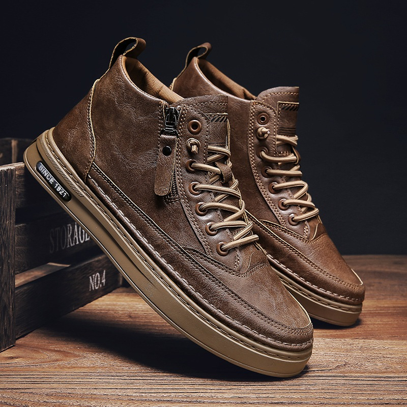 Jual Sepatu Sneaker boots Original SEPATU KULIT PRIA Trendy tripel ...