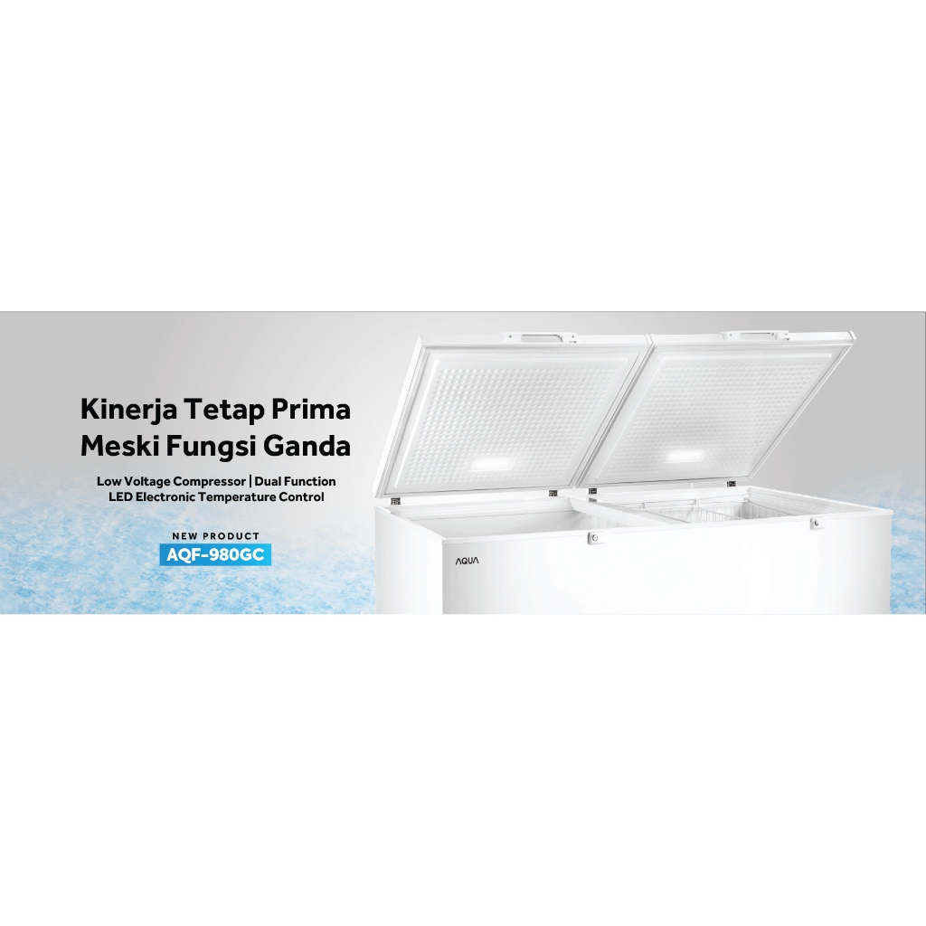 Jual CHEST FREEZER AQUA AQF-980GC 916 Liter AQF 980 GC Box Freezer AQUA ...