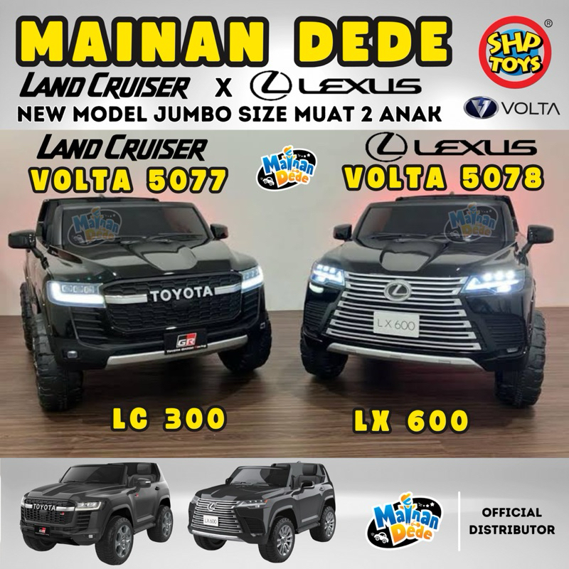 Jual Mainan Mobil Aki Anak Volta 5078 Lexus LX600 / Volta 5077 Land ...