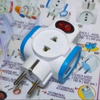 Jual Steker T 4 Cabang + Saklar ORENCHI | Shopee Indonesia