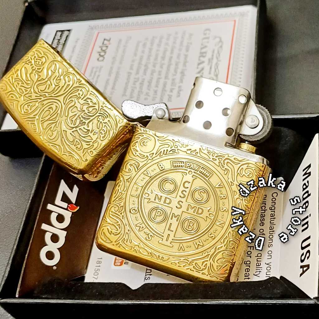 Jual lighter atau korek api model classic motif grapir lima sisi satu ...