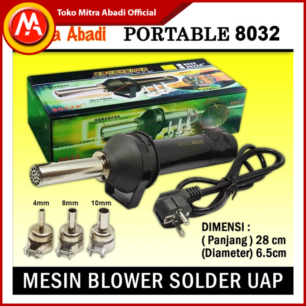 Jual Mesin Blower Solder Uap Portable 8032 / Heat Air Gun Soldering ...