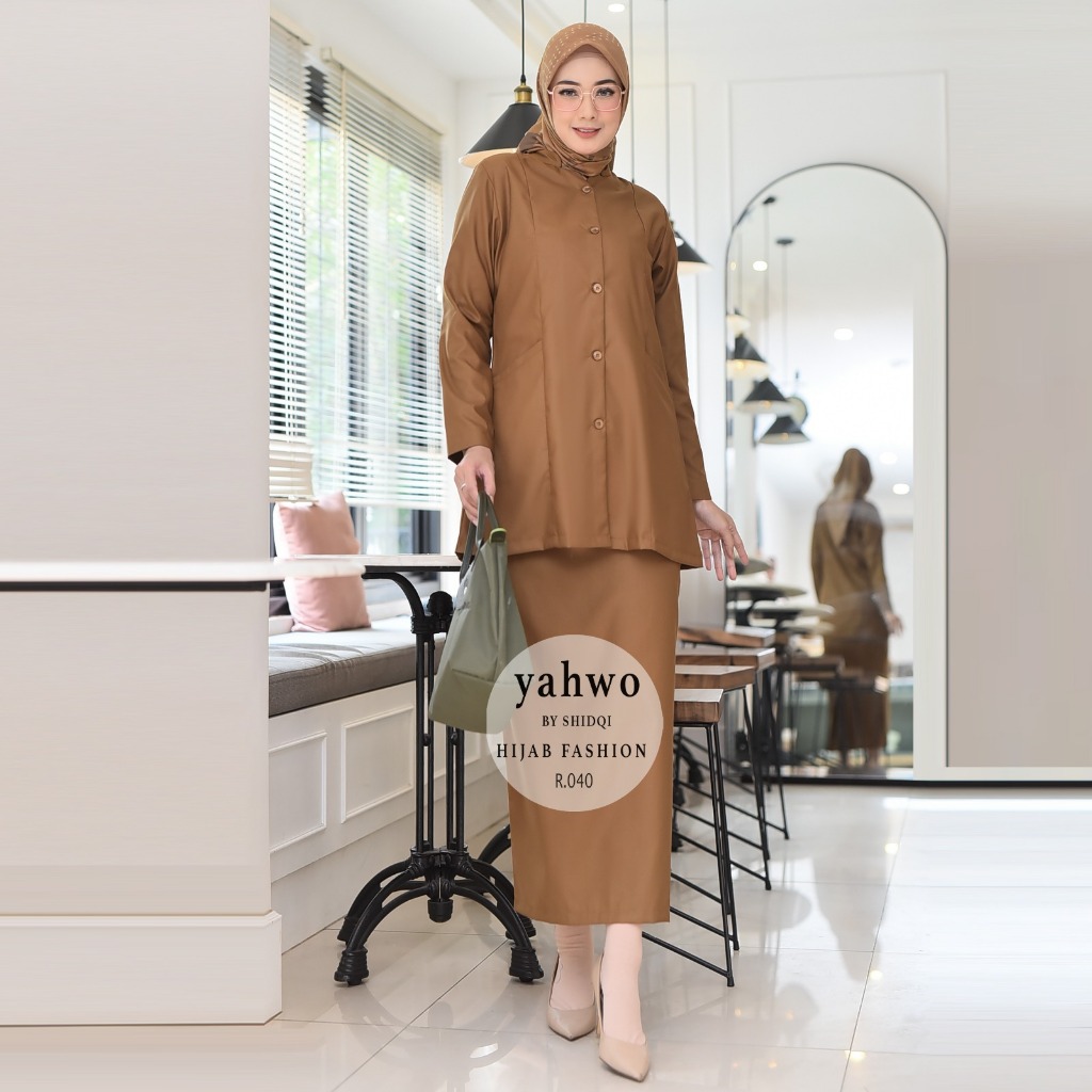 Jual Baju Seragam Dinas KHEKI PNS ASN GURU Wanita Terbaru/Bahan TOYOBO/Baju pemda wanita setelan ...