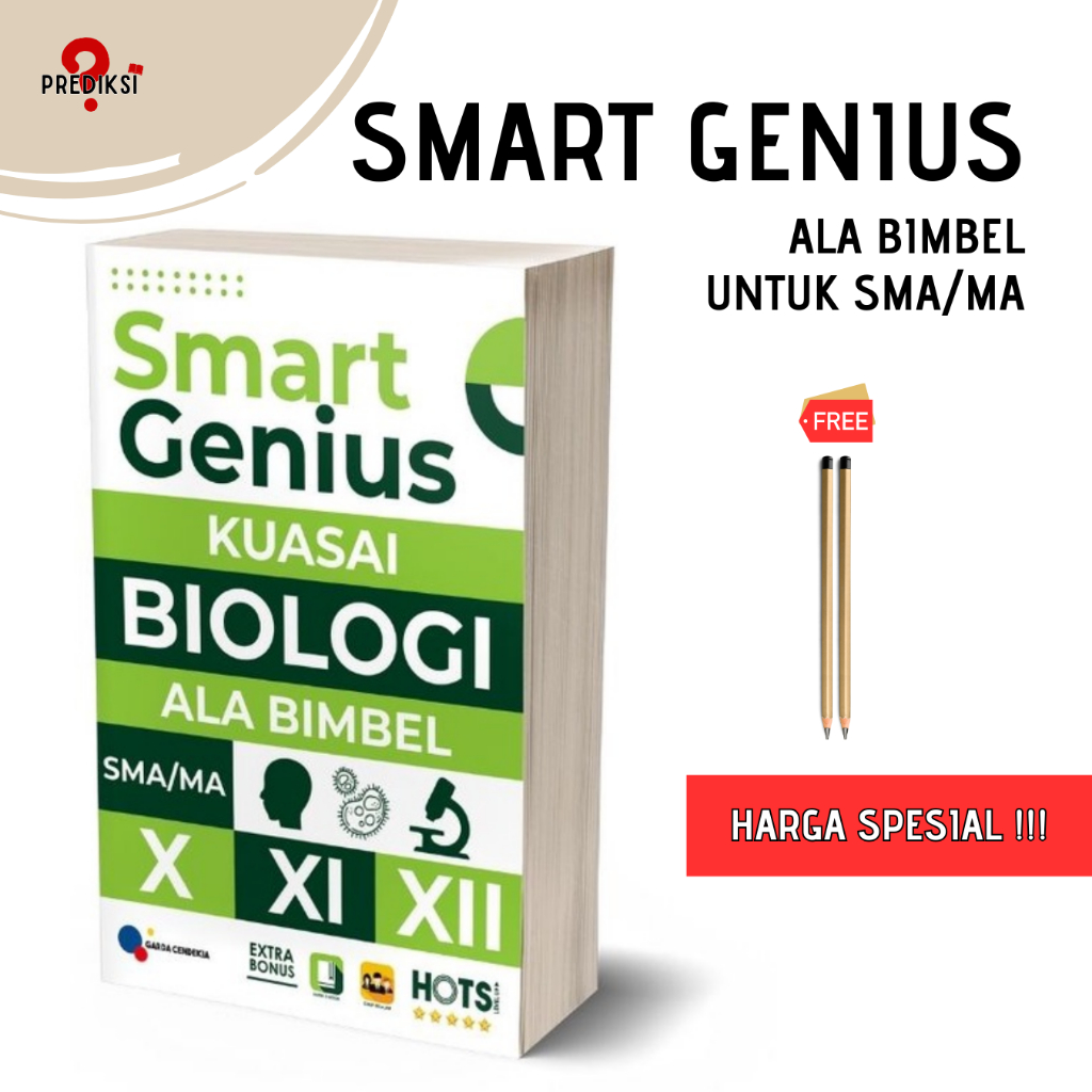 Jual BUKU BIOLOGI SMA / SMART GENIUS KUASAI BIOLOGI ALA BIMBEL SMA/MA ...