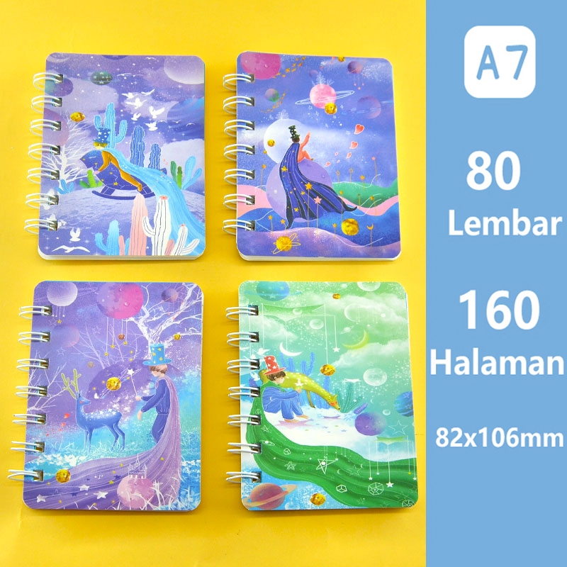 Jual MOKA NOTEBOOK RING MOTIF / BUKU A7 CATATAN RING / BUKU TULIS RING ...