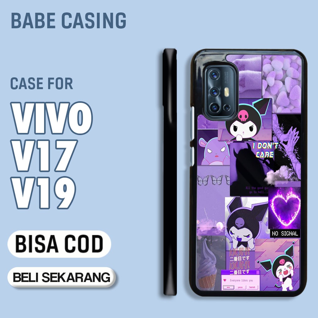 Jual case hp vivo v17 v19 terbaru aesthetic kuromi kartun art hitam estetik streetwear keren ...