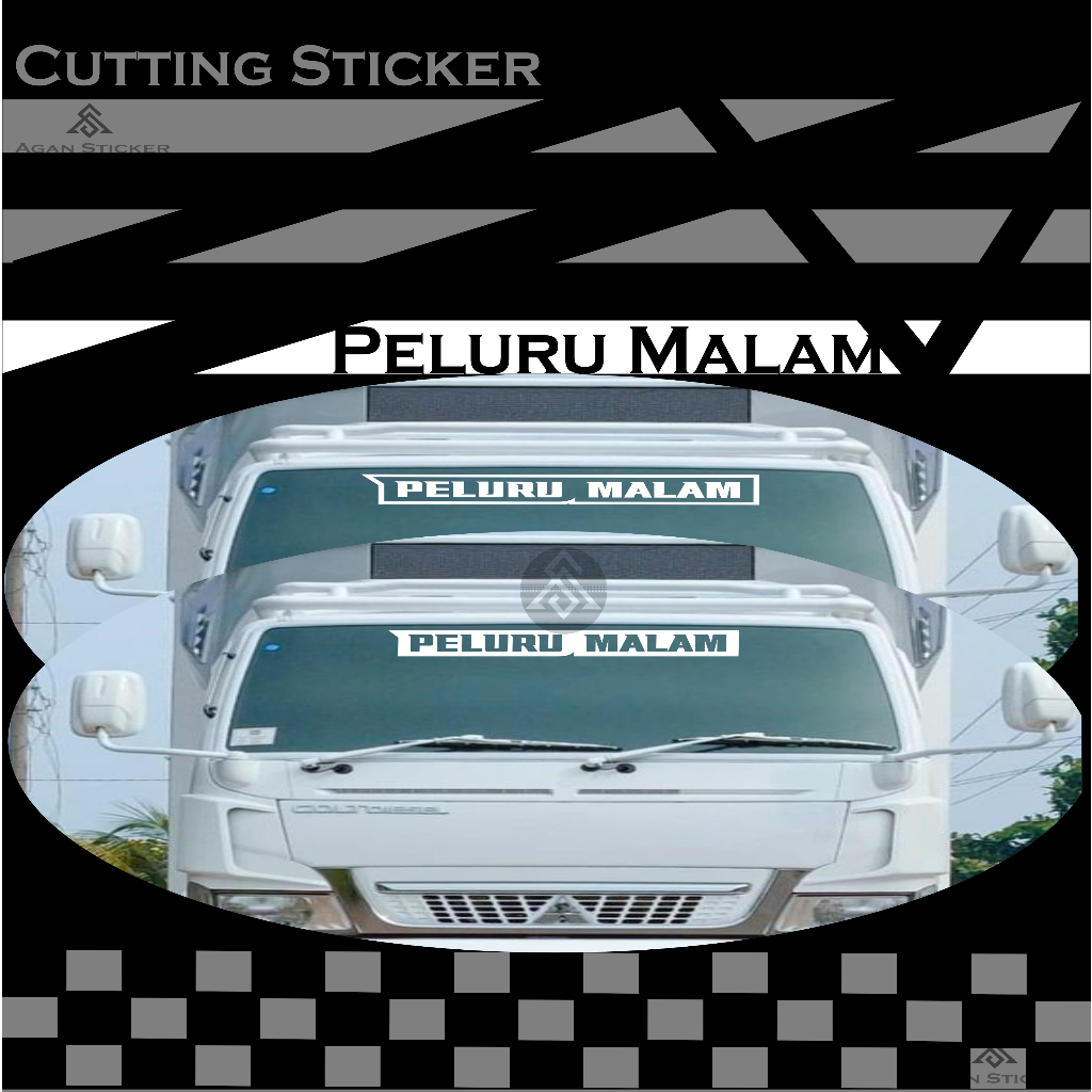 Jual Stiker kaca mobil PELURU MALAM cuting sticker kaca mobil stiker ...
