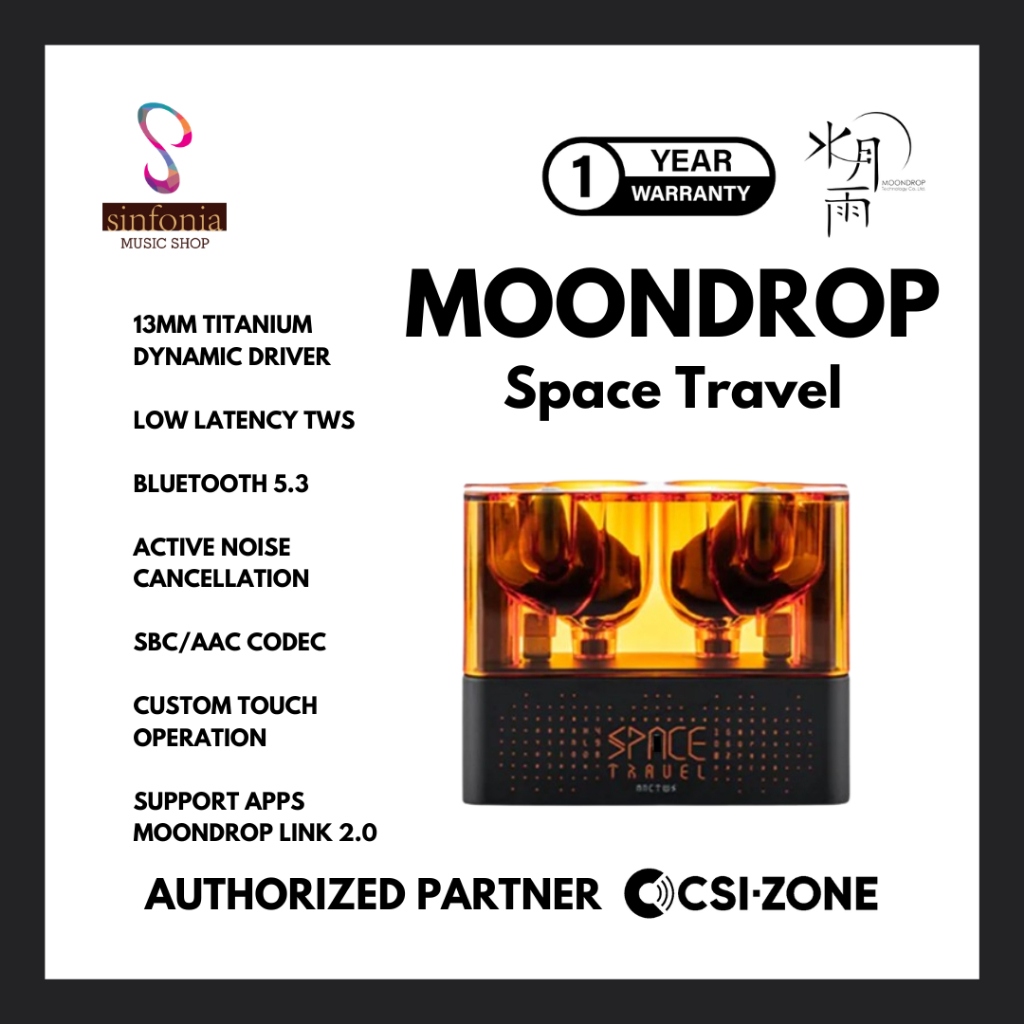 Jual Moondrop Space Travel Bluetooth 5.3 ANC True Wireless / TWS ...