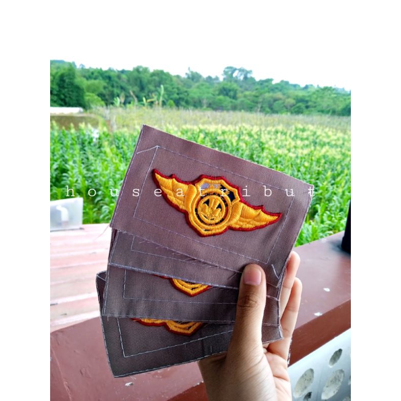 Jual bordir 3D atribut lantas pdl wing Lantas Penguji SIM | bordir WING ...
