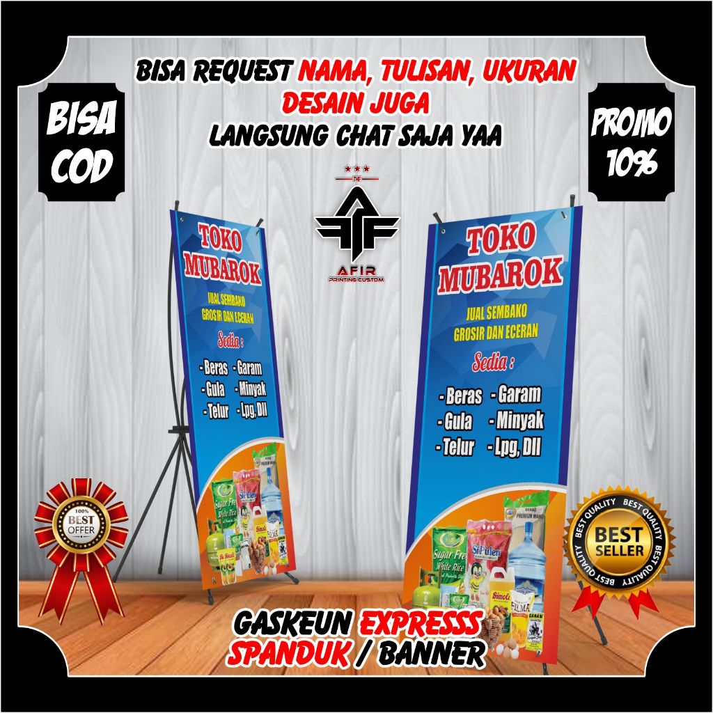 Jual Spanduk Model Berdiri Warung Sembalo Banner Toko Sembako Spanduk ...