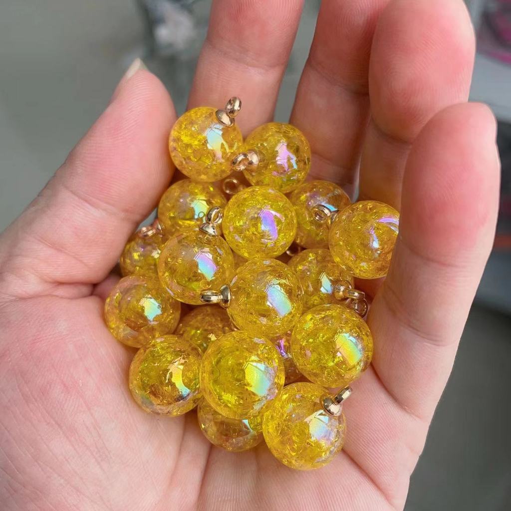 Jual Aksesori perhiasan DIY manik-manik bulat buram akrilik 16mm manik ...