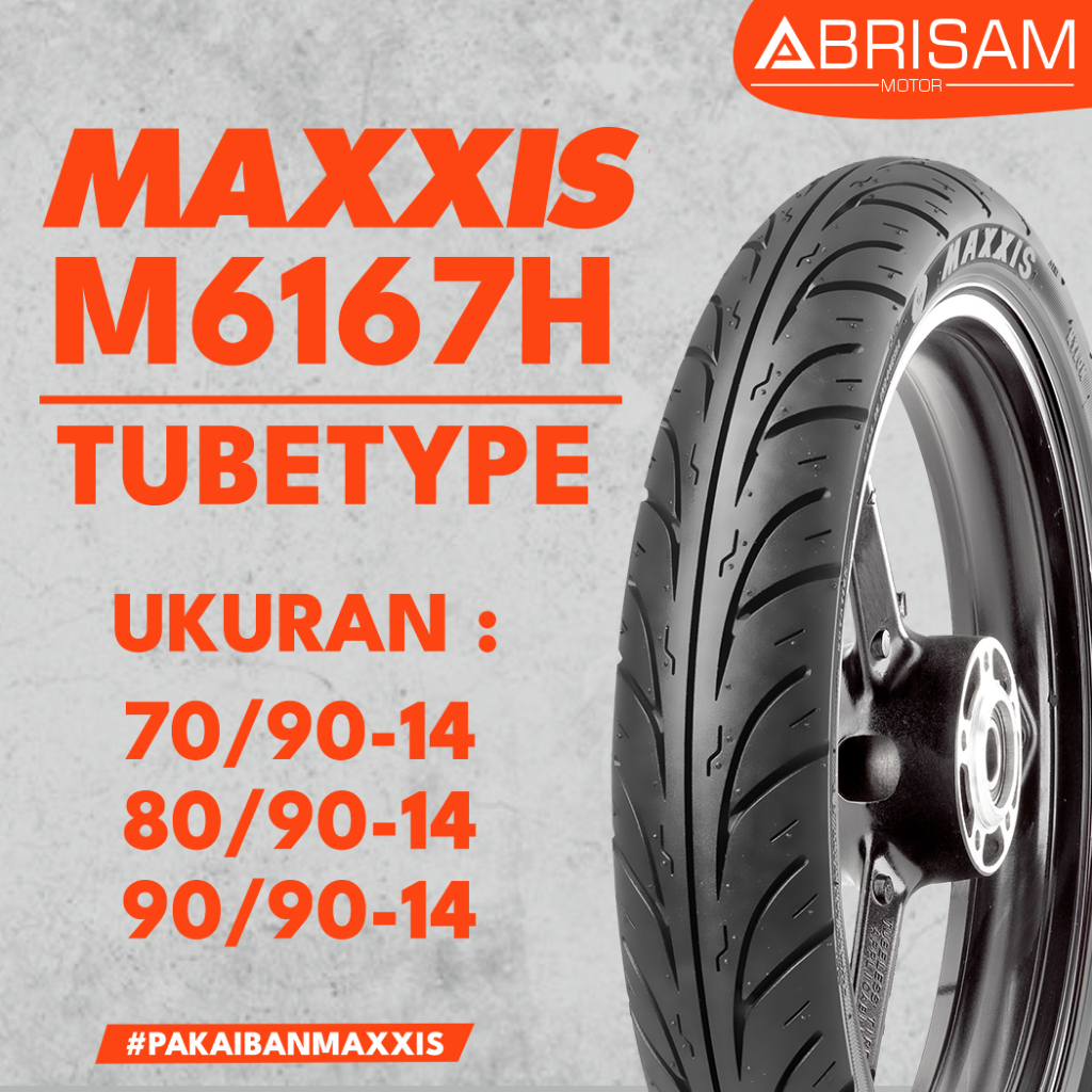 Jual Ban luar MAXXIS M6167H 70/90-14, 80/90-14, 90/90-14 TubeType ...