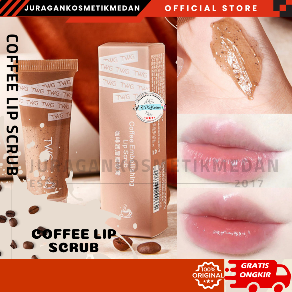 Jual COFFEE LIP SCRUB EXFOLIATOR BIBIR LIP BALM KOPI LIPS CARE COFFEE ...