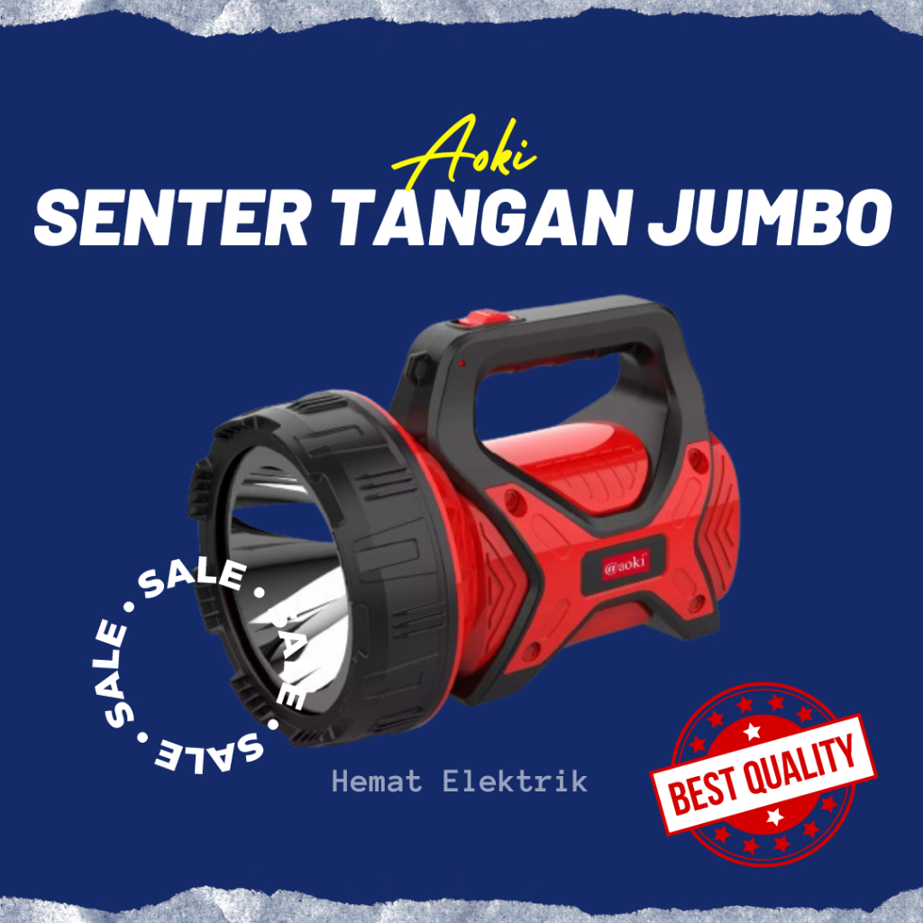 Jual Senter Cas Jumbo Lampu Led Emergency Besar Camping Charger Aoki 15 ...