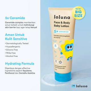 Jual Loluna Face & Body Baby Lotion 200ml - Lotion Krim Muka dan Badan ...