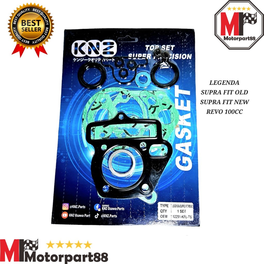 Jual PAKING KNZ GASKET TOP SET LEGENDA SUPRA FIT NEW REVO OLD SUPRA FIT KFL | Shopee Indonesia