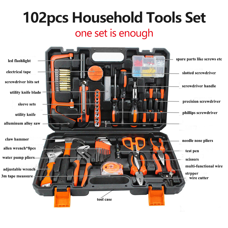Jual Hand Toolset 112PCS Tool Kit Set Toolkit Toolbox Alat Rumah Tangga ...