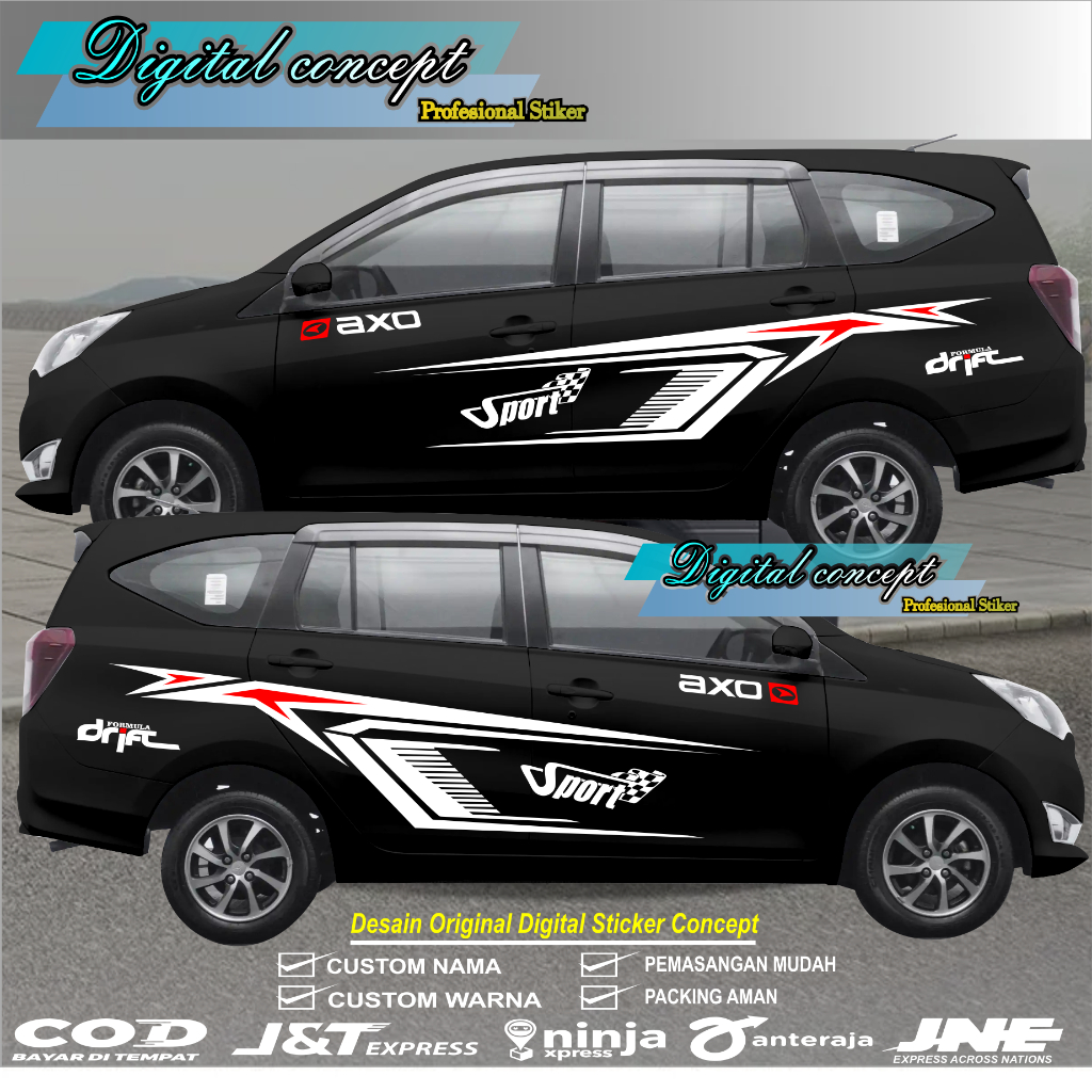Jual STICKER MOBIL CALYA SIGRA STIKER SISI SAMPING MOBIL SIGRA CALYA ...