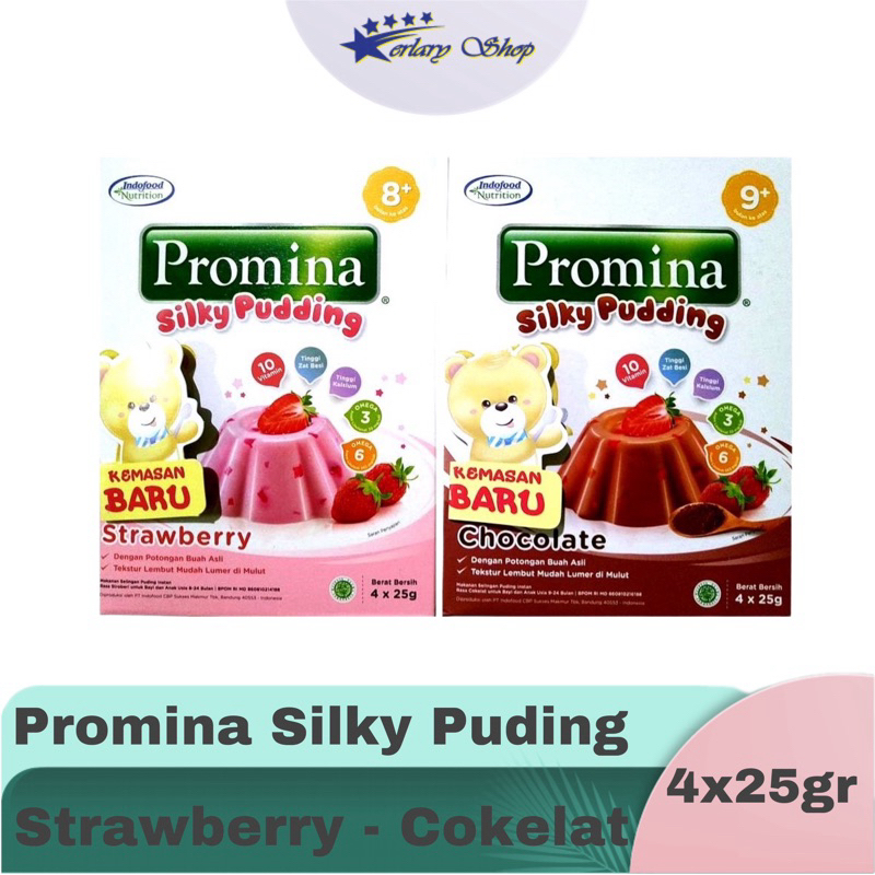 Jual Promina Silky Puding 100gr rasa Coklat dan Strawberry - Promina ...