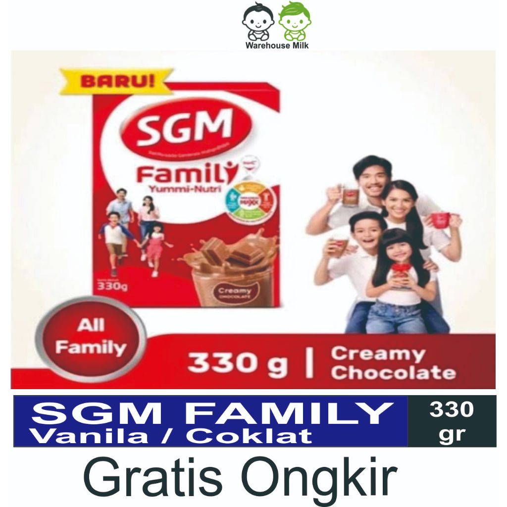 Jual Sgm Family 330 gr Creamy Chocolate/ Yummy Vanila | Shopee Indonesia