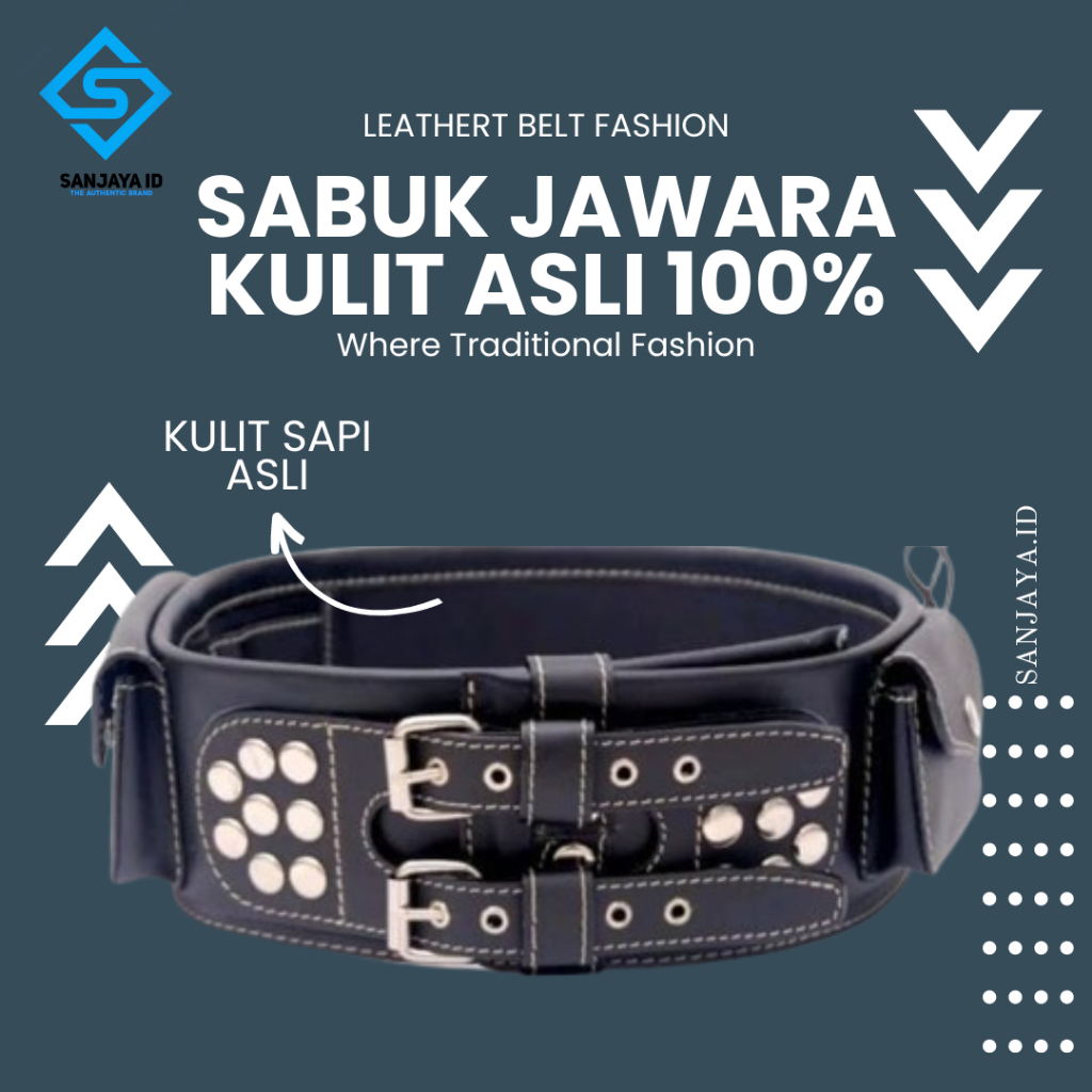 Jual Sabuk Jawara Kulit Asli 100% Original Leather. Gesper Kulit Asli ...
