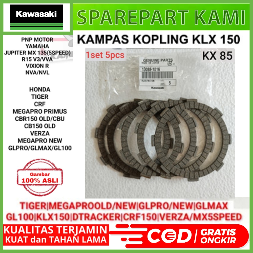 Jual PLAT KOPLING / KAMPAS KOLING KLX 150 S L BF KX85 D-TRACKER 150 ZX130 MEGAPRO OLD TIGER 2000 ...