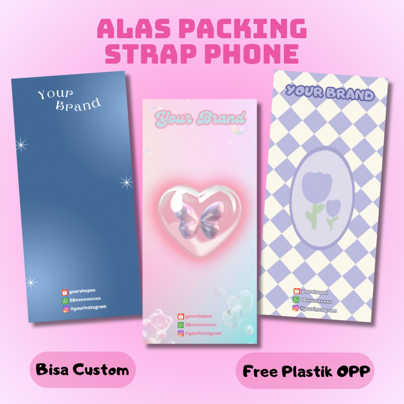 Jual ALAS PACKING STRAP PHONE ISI 12pcs FREE PLASTIK | ALAS PACKAGING ...