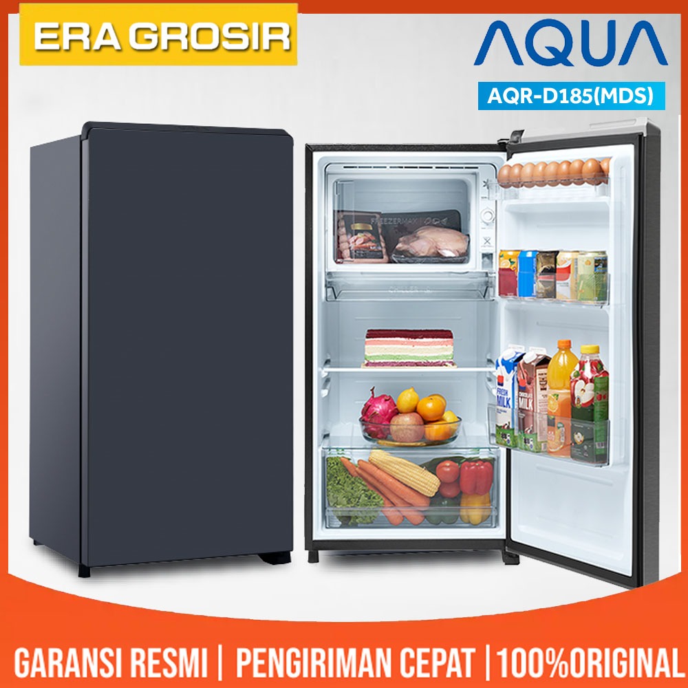 Jual KULKAS AQUA 1 PINTU AQR-D185 MDS kapasitas145 liter | Shopee Indonesia