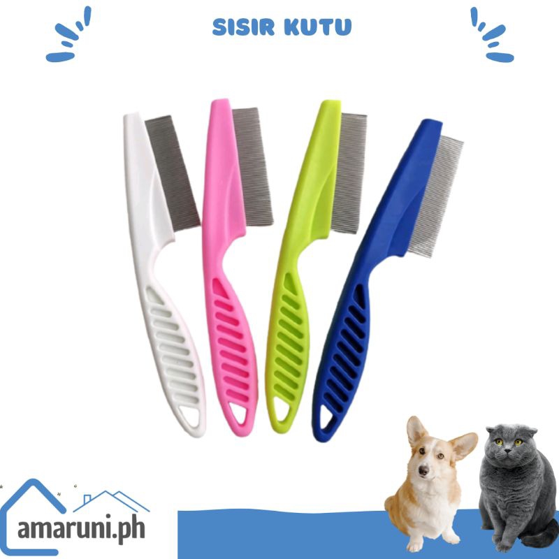 Jual sisir kucing Kucing Anjing sisir kutu Panjang Jarum Stainless ...