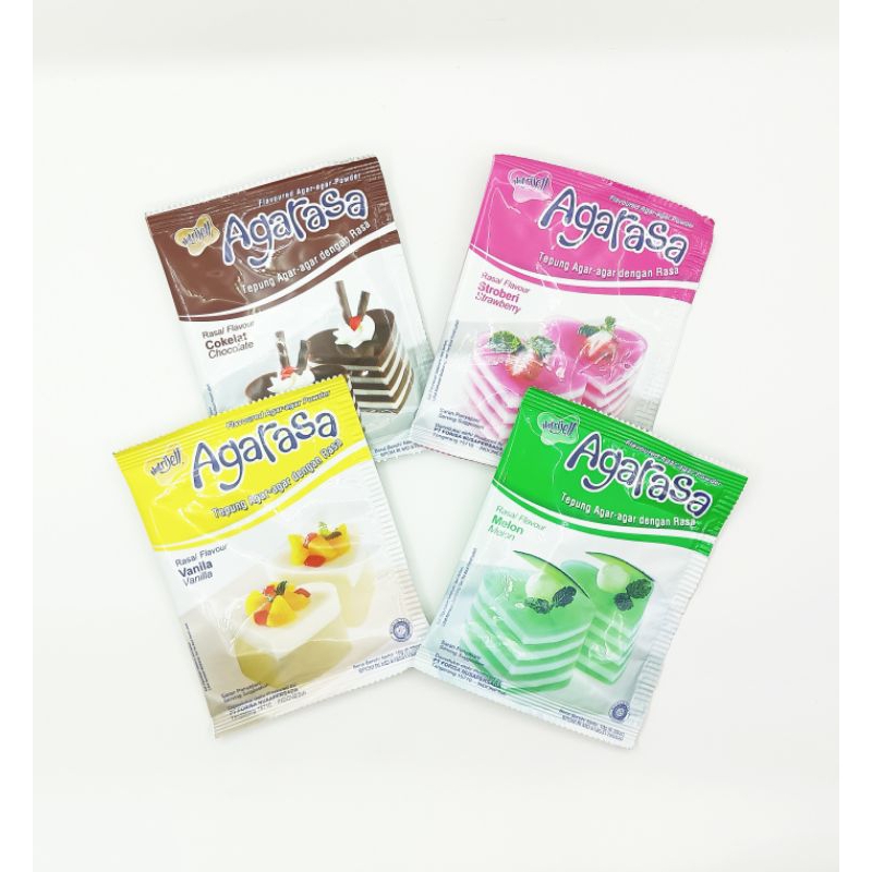 Jual AGARASA Agar-agar rasa vanilla, coklat, strawberry, melon, Dan ...